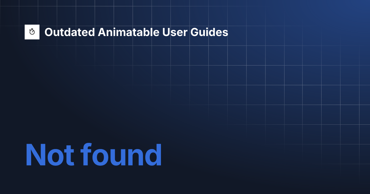 Limber Lite | Animatable User Guides - for outdated versions